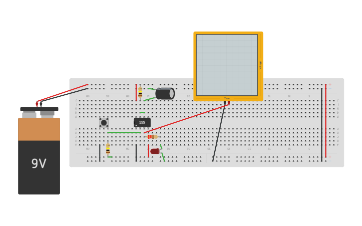 Circuit design temporizador | Tinkercad