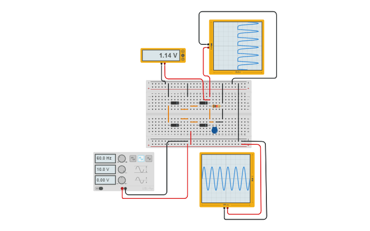 Circuit design praktek 4 - Tinkercad