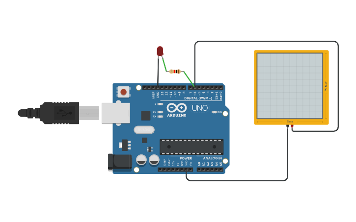 Circuit design TBSEP21 - Timer1 - Overflow IRQ - Tinkercad