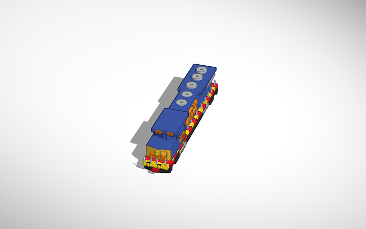 3D design CSX train - Tinkercad
