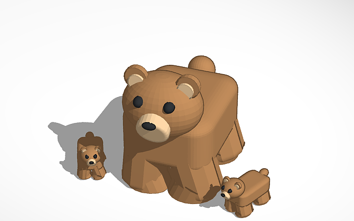 3D design Bears - Tinkercad