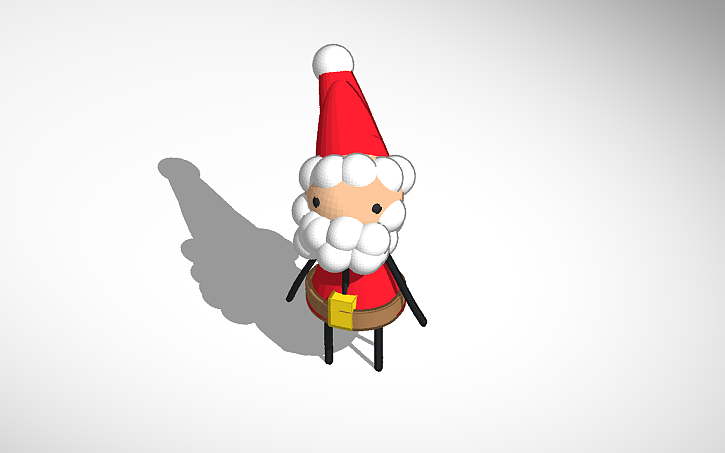 3D design Santa - Tinkercad