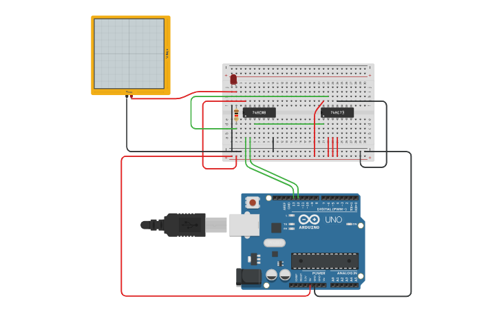 Circuit design A4 Q1 - Tinkercad