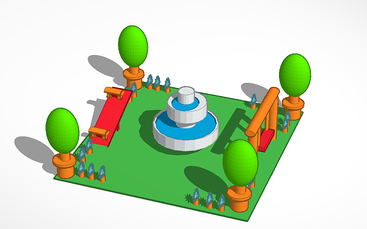 3D design garden - Tinkercad
