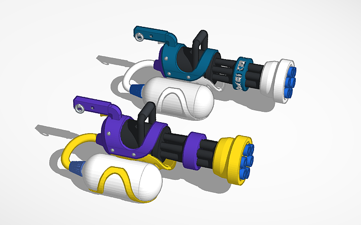 3D design Splatoon 3 Mini Splatling - Tinkercad