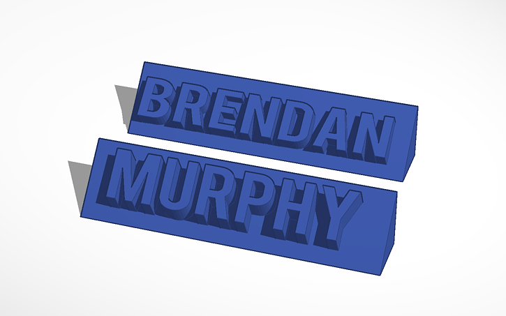 3d Design Name Tinkercad