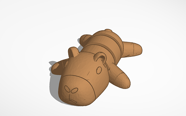 3D design Flexi-animals 5 (Capybara) - Tinkercad