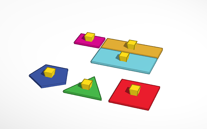 3D design Shapes to Trace for 2d to 3d - Tinkercad
