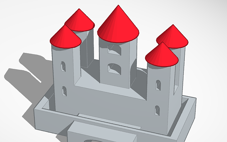 3D design castel - Tinkercad