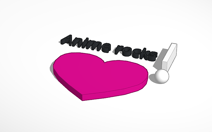 3D design Anime - Tinkercad