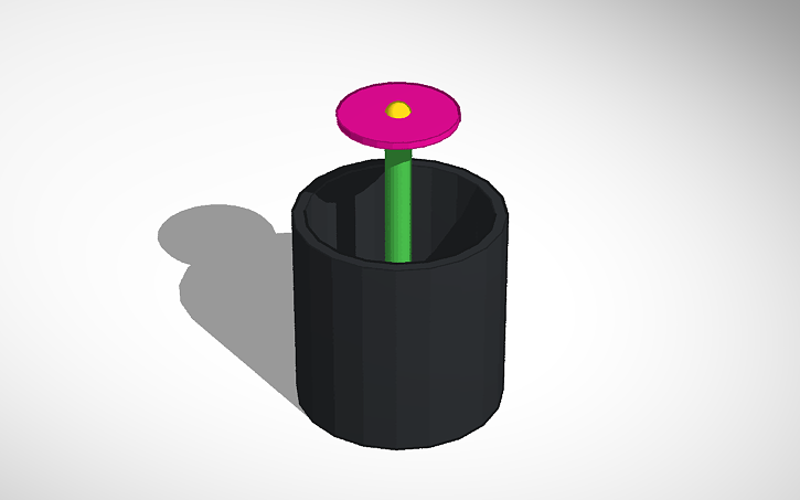 3D design Flower Pot - Tinkercad
