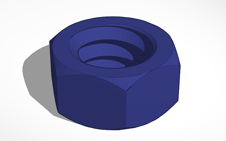 3D design nut - Tinkercad