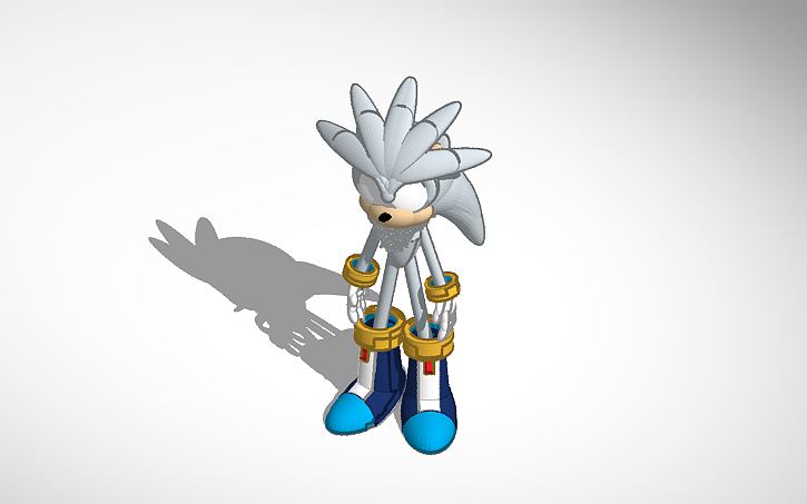 3d Design Silver The Hedgehog Tinkercad
