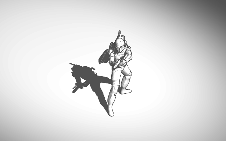 3D design Boba Fett - Tinkercad