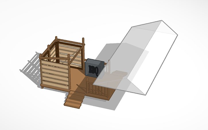 3D design patio | Tinkercad