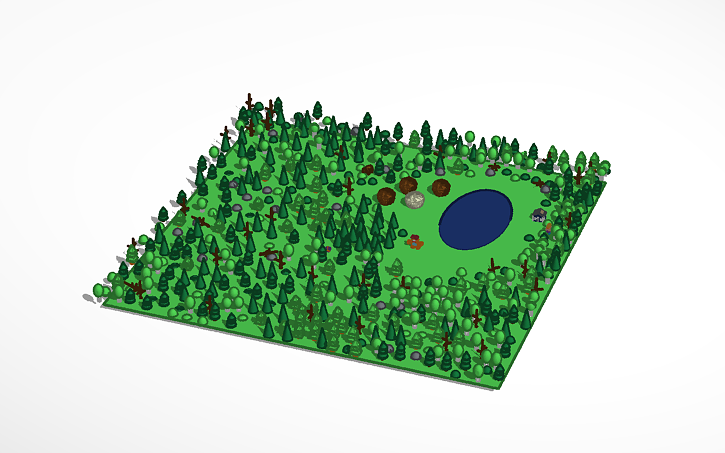 3D design Copy of Forest - Tinkercad