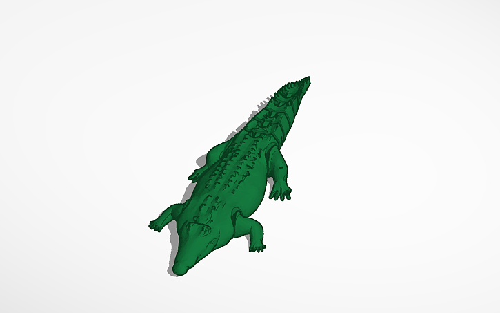 3D design Articulating Croc - Tinkercad