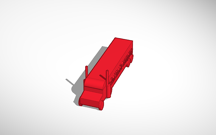 3D design Semi-Truck - Tinkercad