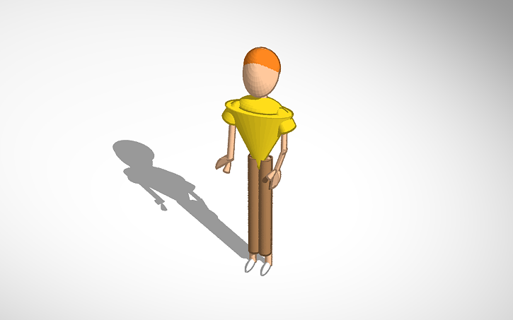 3D design boy person - Tinkercad