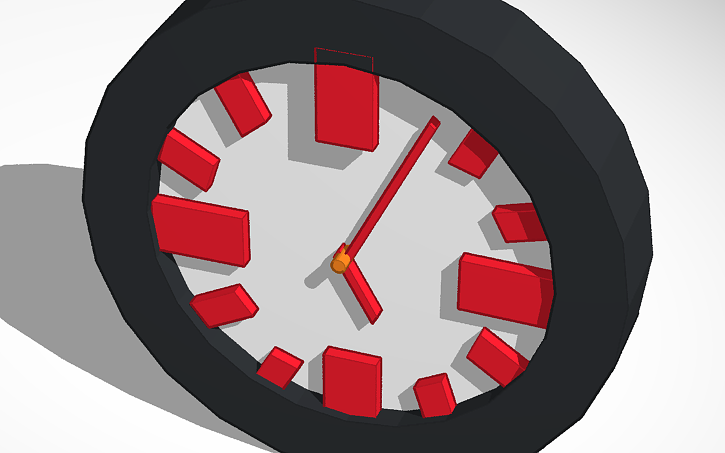 3D design Clock - Tinkercad