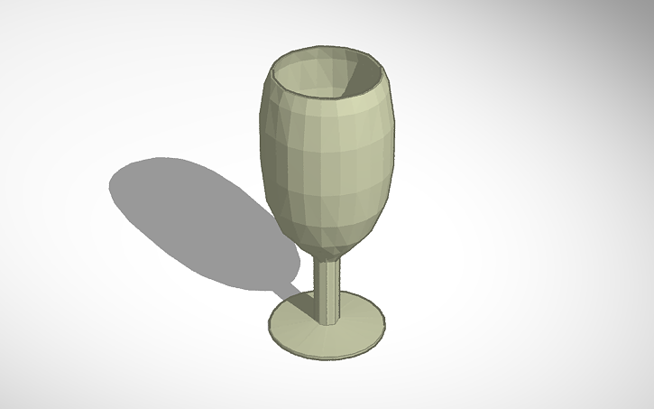 3D design Glass - Tinkercad