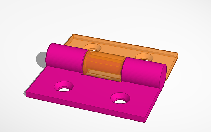 3D design Leaf Hinge Print In Place - Tinkercad