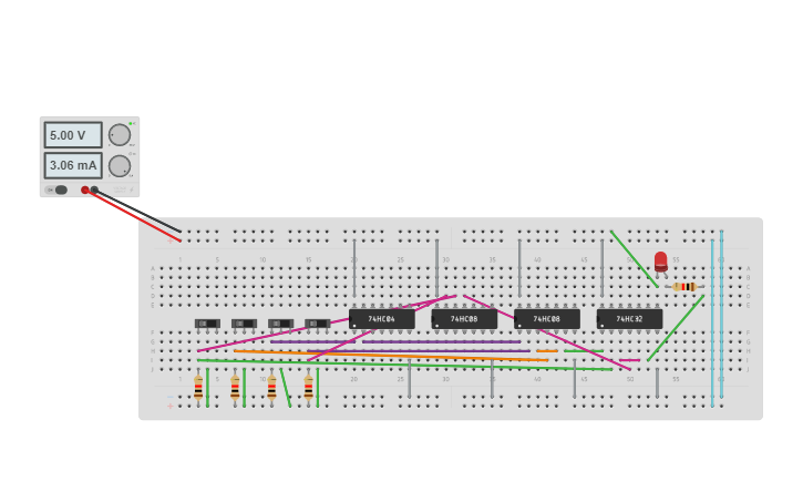 Circuit design boolean algebra (ch.en.u4cse19008) | Tinkercad