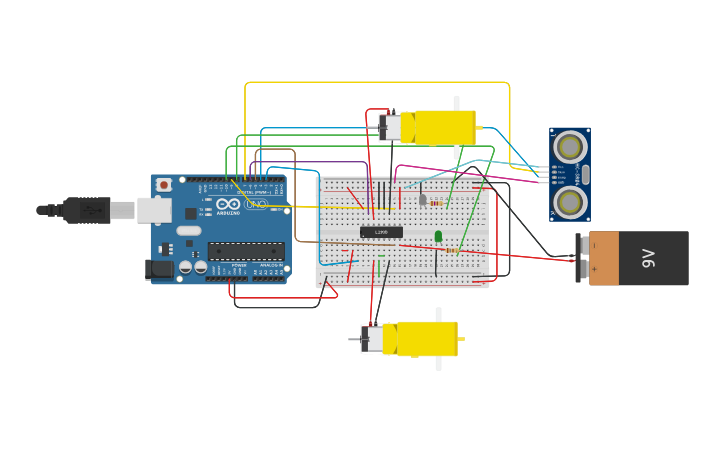 Circuit design proyecto - Tinkercad