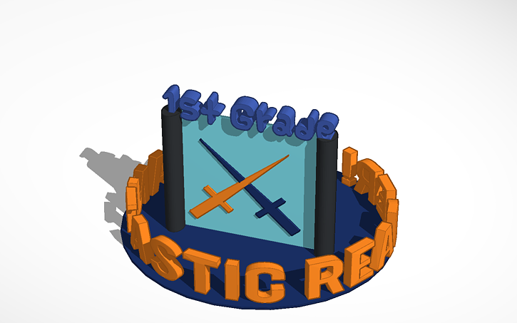 3D design 1st Grade Trophy | Tinkercad