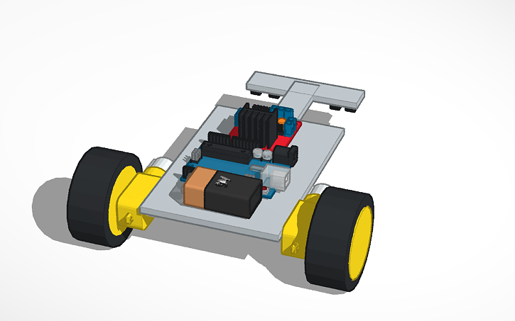 3D design Carrito super epica de torneo - Tinkercad