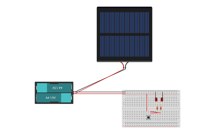 Circuit design SOLAR PANEL - Tinkercad