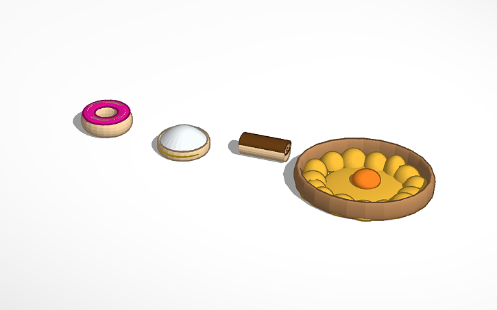 3D design la patisserie - Tinkercad