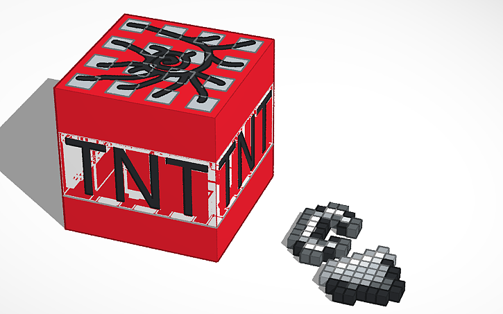 3D design tnt and flint and steel | Tinkercad