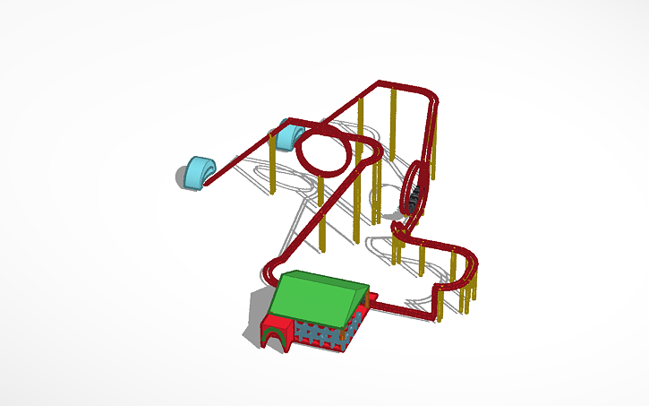 3D design Roller Coaster - Tinkercad