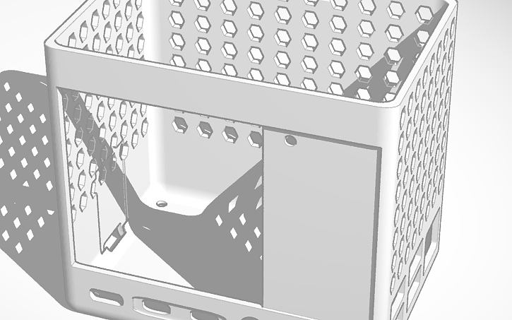 3D design Copy of Raspberry Pi 4 Case - Bottom (With M2 Nut Slots) - Tinkercad