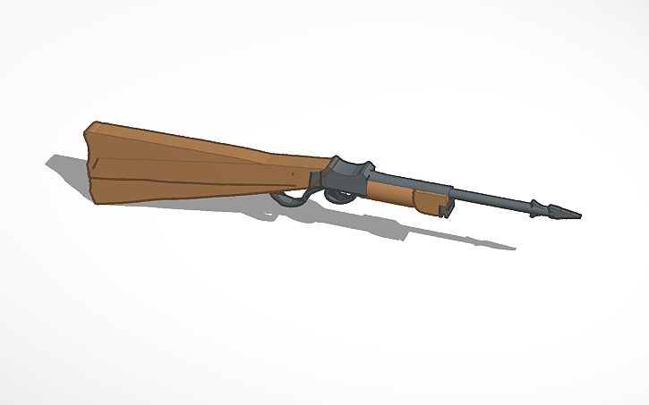 3D design Quint’s martini Henry harpoon gun - Tinkercad