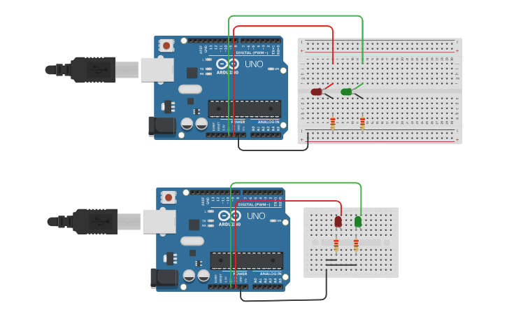 Circuit design 課程01.01.01 點亮一顆LED燈(兩端都接GND或兩端都接5V，LED不會亮，只有一端接5V，另一端接 ...