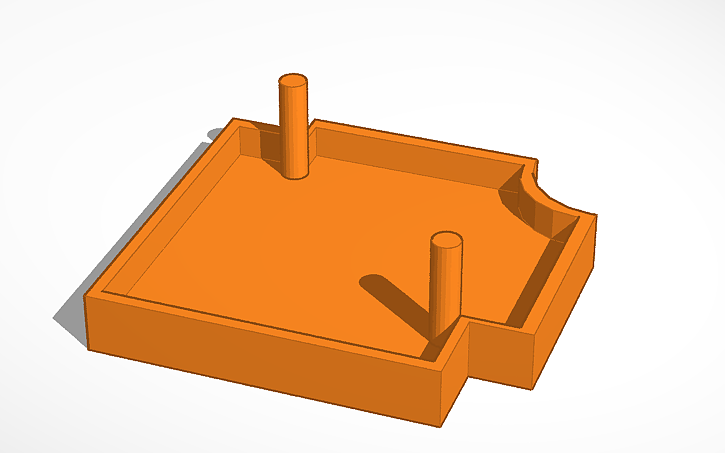 3D design filament sensor cover - Tinkercad