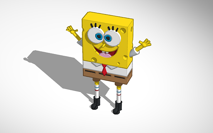 3D design sponge bob(lsr9020)-3D - Tinkercad