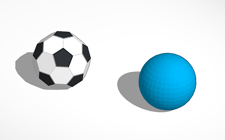 3D design Soccer ball - Tinkercad