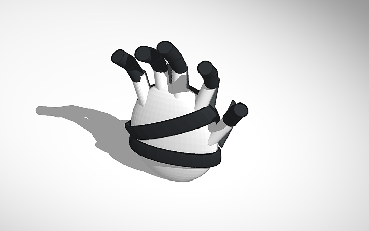 3D design Prosthetic Fingers - Tinkercad