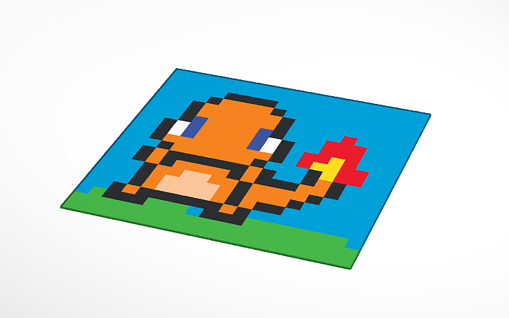 3D design Pixel Pokémon | Tinkercad
