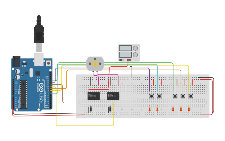 Circuit design Exercício F-34 - Tinkercad