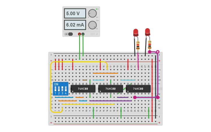 Circuit Design Full Subractor Using Nand Gate Tinkercad