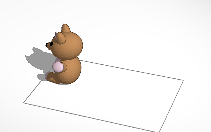 3D design My cuddly teddy bear 🧸 | Tinkercad