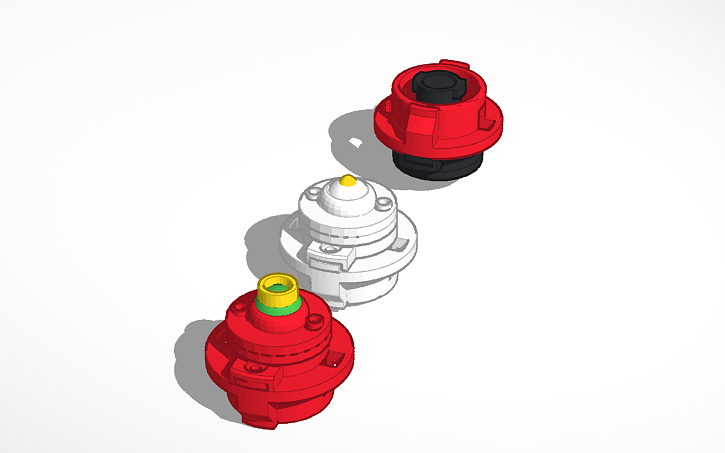 3D design Copy of Custom Beyblade Burst Driver (ATOMIC) - Tinkercad