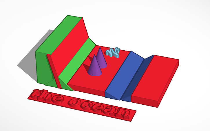 3D design the ocean floor - Tinkercad