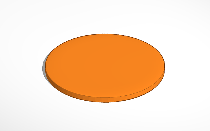 3D design DiscZ (Pogs) "disc" template - Tinkercad