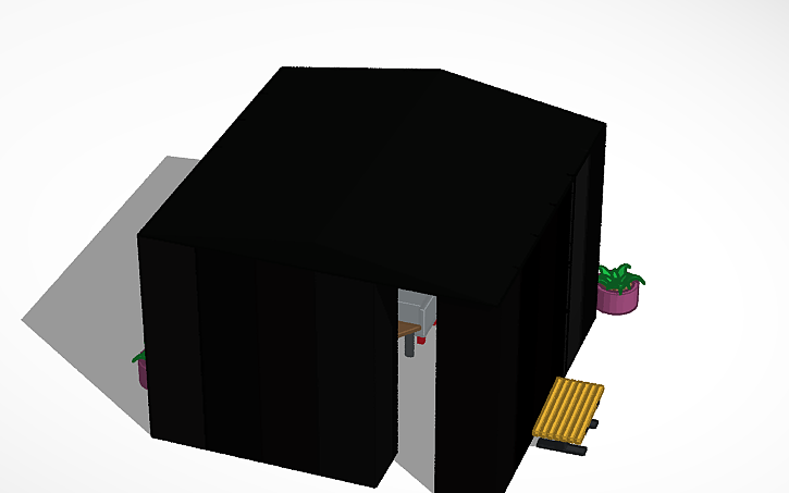 3D design the house of terror - Tinkercad