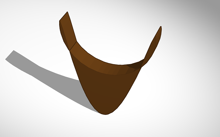 3D design Minecraft Beard - Tinkercad